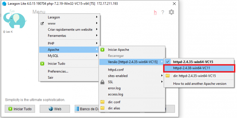 Utilizando múltiplas versões do PHP no Windows com Laragon – Rafael Couto